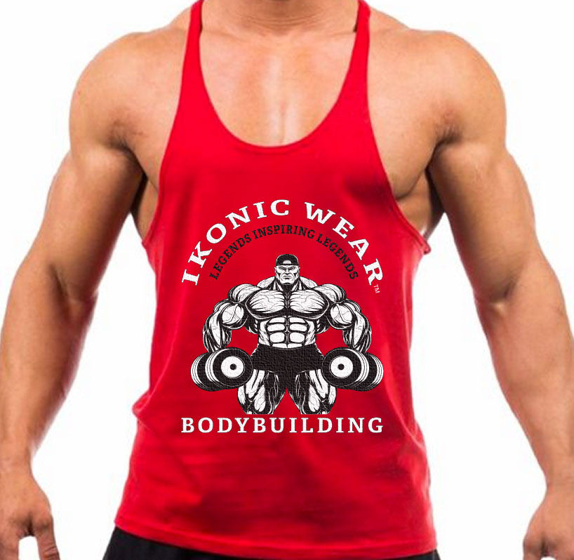 CLASSIC BODYBUILDING STRINGER TANK - RED – KOOL BODIES APPAREL